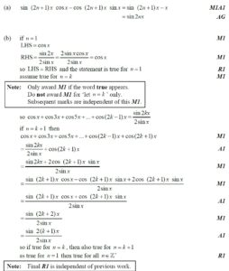 IBDP Past Year Exam Questions – Mathematical Induction – IBDP Math HL/SL