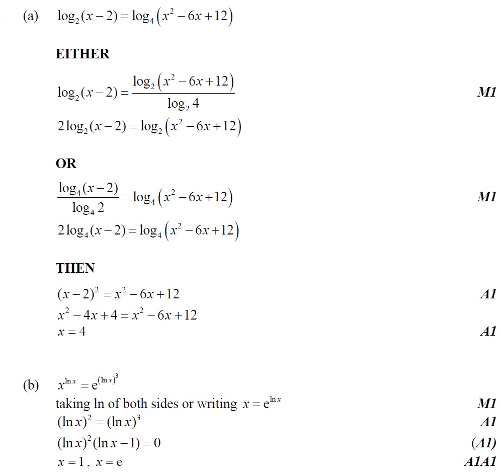 IBDP Past Year Exam Questions Exponents And Logarithms IBDP Math HL SL IBDP Past Year Exam Questions Exponents And Logarithms IBDP Math HL SL