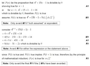 IBDP Past Year Exam Questions – Mathematical Induction – IBDP Math HL/SL